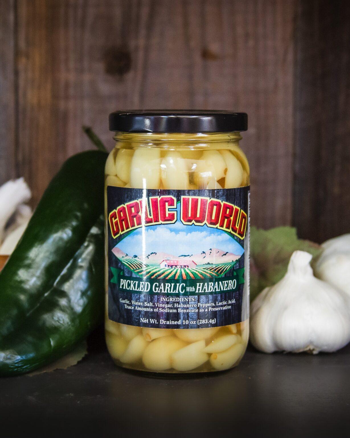 Garlic World Pickled Garlic – Habanero – Garlic World
