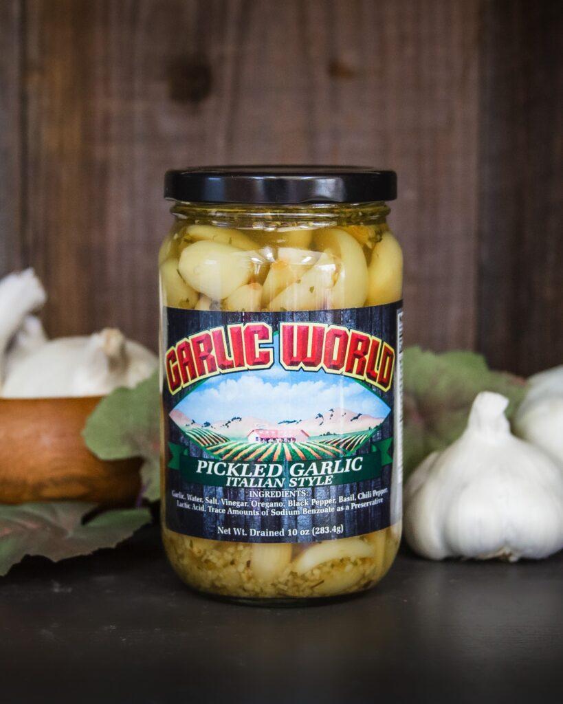 Garlic World Pickled Garlic – Italian Style – Garlic World
