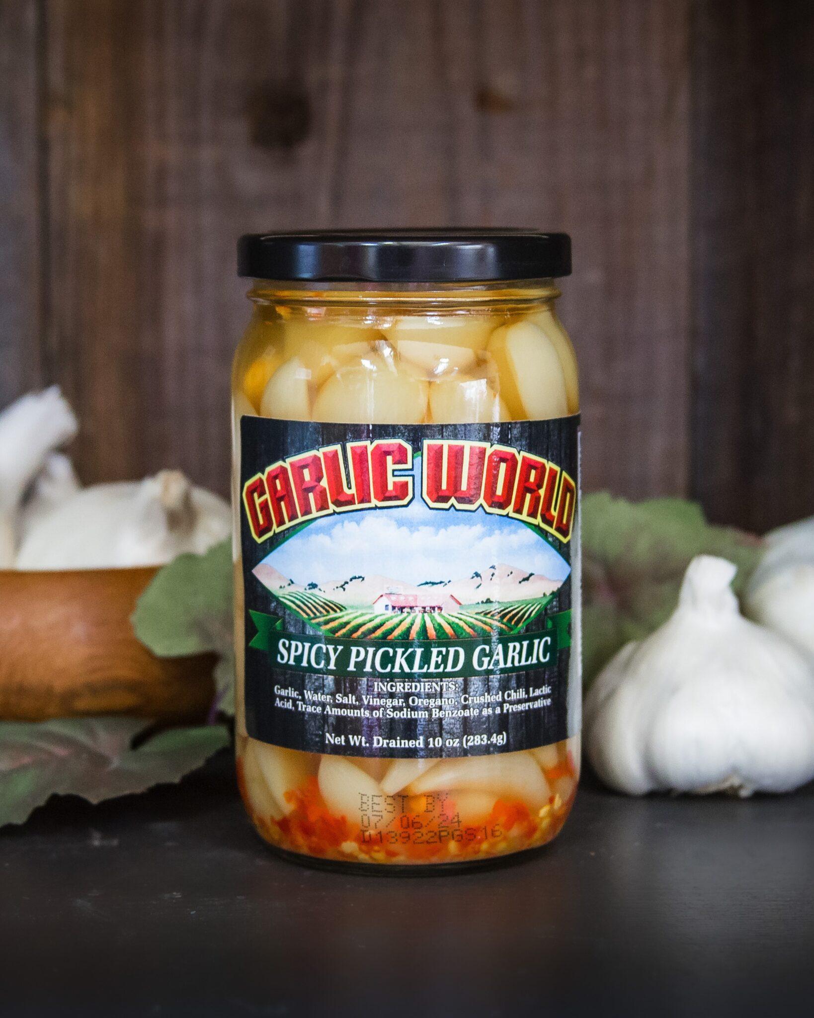 Garlic World Pickled Garlic – Spicy – Garlic World